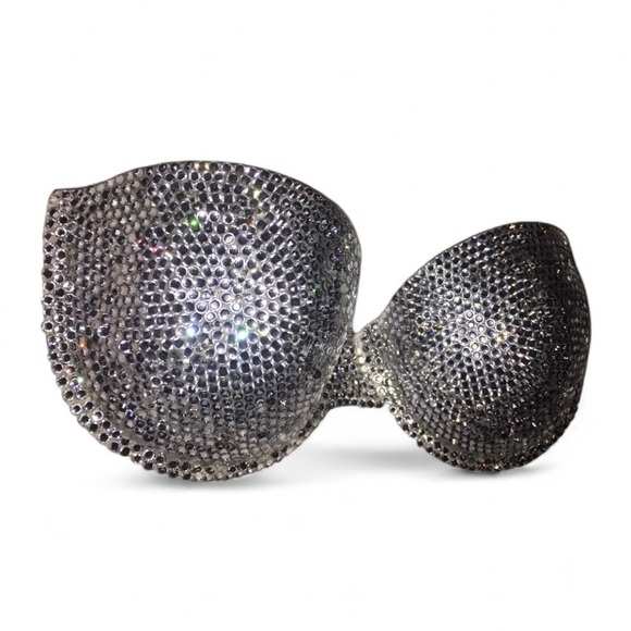 Intimates & Sleepwear | Crystal Diamond Rhinestone Glam Bling White ...